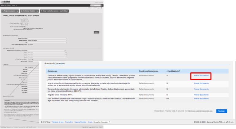 Registro de usuarios y cuenta de Entidad Estatal SECOP II – ANCP ...